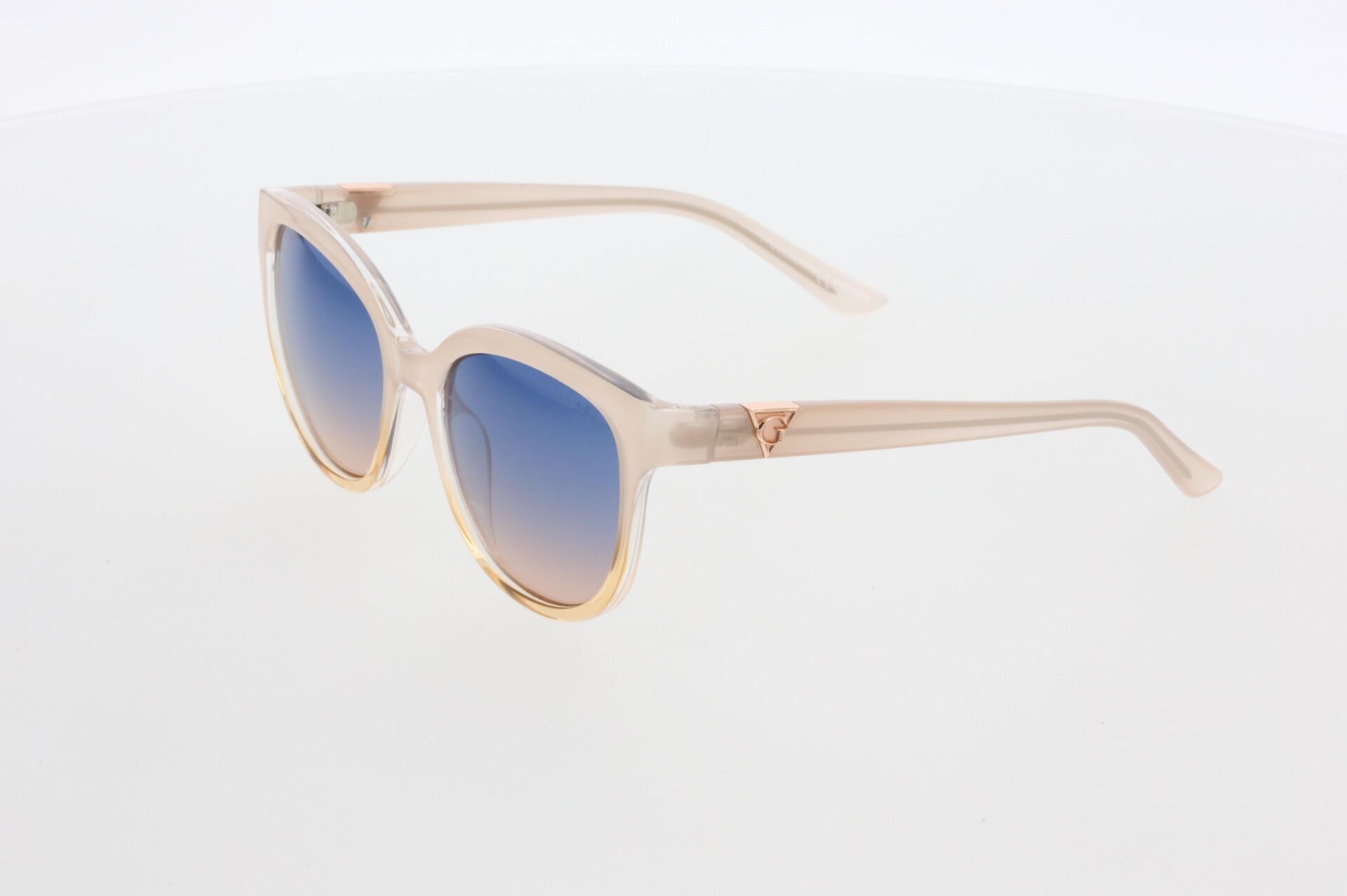 Guess Gözlük 7877 Oval Beyaz Güneş Gözlüğü